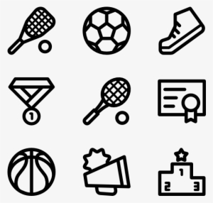 School Athletic Collection - Graphic Design Vector Icons PNG Image ...