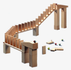 Domino Bridge Set - Haba Usa 1133 Ball Track - In.domino Rally In. PNG ...