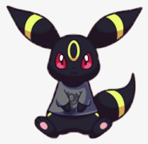 Umbreon Dark Black Pokemon Kawaii - Umbreon Sitting PNG Image ...