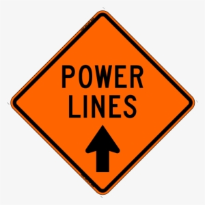Power Lines - Construction Sign PNG Image | Transparent PNG Free ...