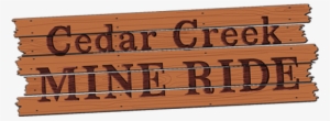 Cedar Creek Mine Ride - Cedar Point Ride Logos PNG Image | Transparent ...