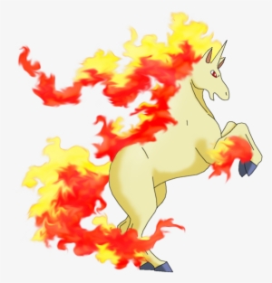 Rapidash - Rapidash Ken Sugimori PNG Image | Transparent PNG Free ...