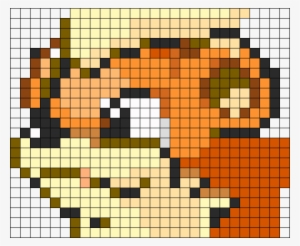 Growlithe Pixel Art Template