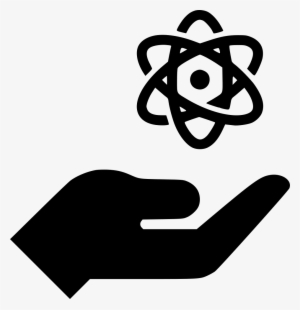 Hand Atom Nuclear Comments - Atom Hand Icon PNG Image | Transparent PNG ...