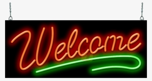Welcome Neon Sign - Walk Ins Welcome Neon Sign PNG Image | Transparent ...