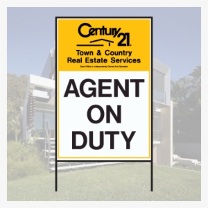 Aluminum Sign Faced Walking A-frame - Frame Signs Agent On Duty PNG ...
