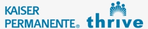 Program Sponsors - - Kaiser Permanente Logo Thrive PNG Image | Transparent PNG Free Download on ...
