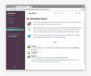 I Have Create A Slack Team Called Cloudmark With A - Slack Create Post ...