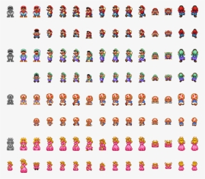 Heroes - Super Mario Bros 2 Sprites PNG Image | Transparent PNG Free ...