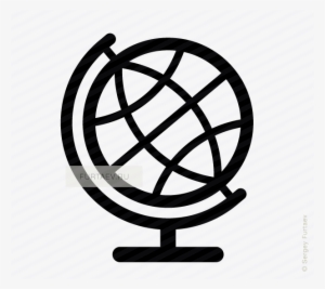 Vector Icon Of World Globe On Stand - Globe Icon PNG Image ...