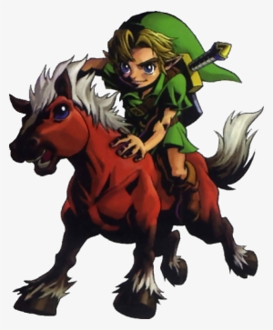 Link With Majora's Mask By Dudez01 On Deviantart Epona - Link Zelda ...