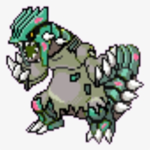 Groudon Pixel Art Template