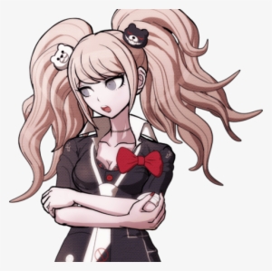 Smile , - Danganronpa Junko Sprites PNG Image | Transparent PNG Free ...