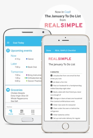 Cozi App-easily Keep Your Family Organized - Real Simple PNG Image ...