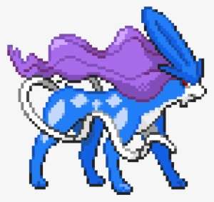 Suicune - Pokemon Pixel Art Suicune PNG Image | Transparent PNG Free ...