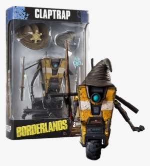 Claptrap Deluxe Box Set - Borderlands Claptrap Deluxe Action Figure Box Set PNG Image ...