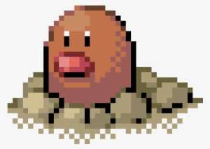 Diglett - Pixel Art PNG Image | Transparent PNG Free Download on SeekPNG