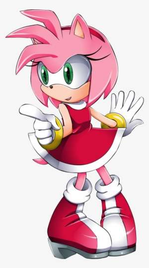 Amy Rose Pink Cartoon Vertebrate Fictional Character - Amy Rose Sonic ...