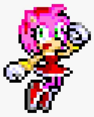 Dark Amy Rose - Pixel Art PNG Image | Transparent PNG Free Download on ...