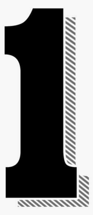 Number 1 Typography Design PNG Image | Transparent PNG Free Download on ...