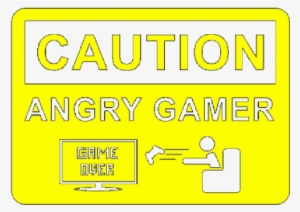 Model Image T Shirt - Caution Angry Gamer PNG Image | Transparent PNG ...