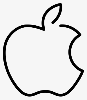 Apple Logo - - Line Art PNG Image | Transparent PNG Free Download on ...