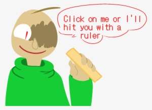 Baldi S Basics By - Baldi's Basics Baldi Ruler PNG Image | Transparent ...