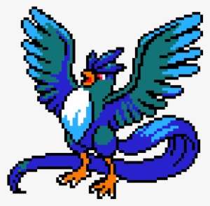 Zapdos Moltres Articuno - Pokemon Pixel Art Moltres PNG Image ...