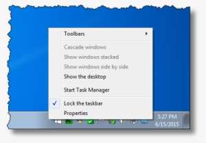 Right Click On The Taskbar - Taskbar PNG Image | Transparent PNG Free ...