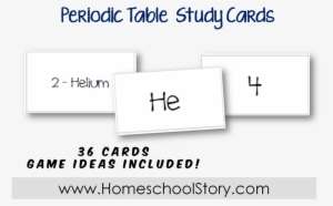 Periodic Table Study Cards - Science PNG Image | Transparent PNG Free ...
