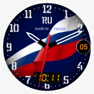 Ru Russian Flag - Clock PNG Image | Transparent PNG Free Download on ...