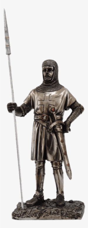 Crusader Knight With Spear Statue PNG Image | Transparent PNG Free ...