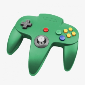 Nintendo 64 Green Controller - Video Game PNG Image | Transparent PNG ...