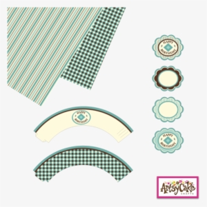 Chocolate & Checkers / Cupcake Decorations - Circle PNG Image ...