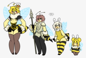 I Finally Got Along To Drawing All Of The Diffirent - Anthro Bee PNG ...