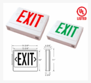 Led Exit Sign With Remote Capability - Exit Sign PNG Image ...