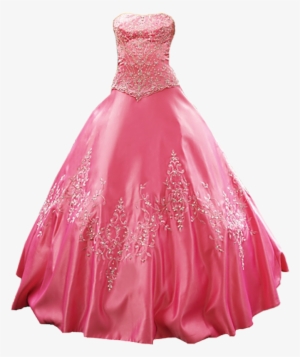 A Casual Pink Prom Or Weding Dress - Pink Dress Transparent Background ...
