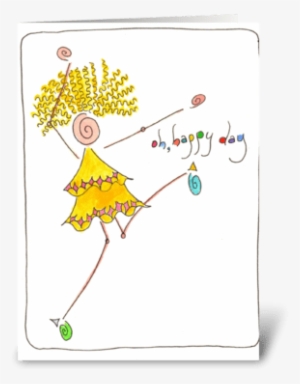 Oh Happy Day Greeting Card - Illustration PNG Image | Transparent PNG ...
