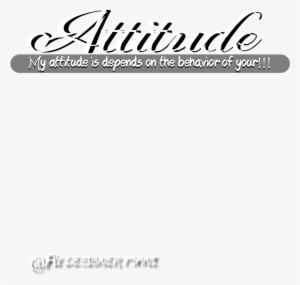 Attitude Png - Calligraphy PNG Image | Transparent PNG Free Download on ...