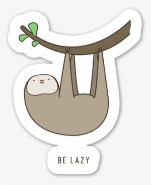 Lazy Sloth Sticker - Cartoon PNG Image | Transparent PNG Free Download ...