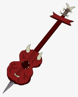 Marceline's Cool New Bass - Adventure Time Marceline's Guitar PNG Image ...