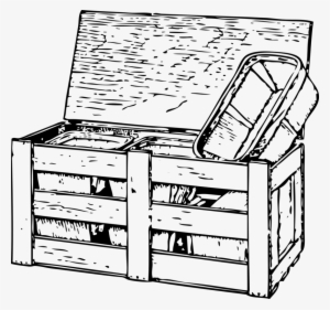 Crate Wooden Box Drawing Shipping Containers - Drawings Of Crates Of ...