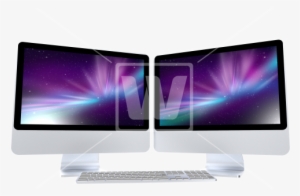 Two Computers - Display Devices In Computer PNG Image | Transparent PNG ...