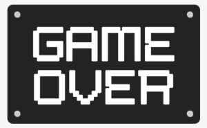 Game Over Sticker - Game Over Button Png PNG Image | Transparent PNG ...