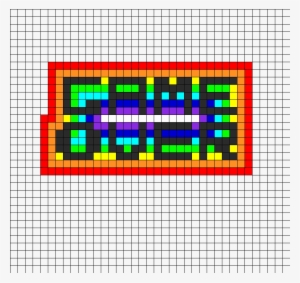 Game Over Perler Bead Pattern / Bead Sprite - Art PNG Image ...