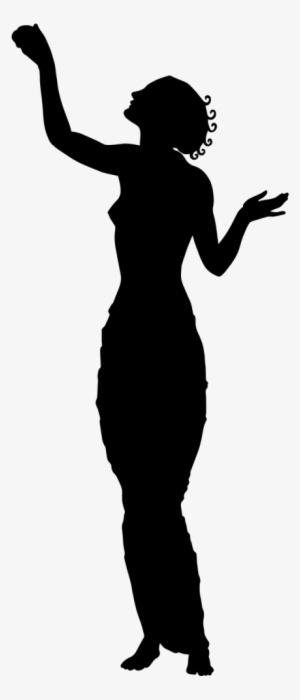 Girl Reaching Silhouette