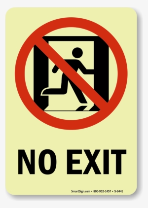 Zoom, Price, Buy - No Exit Door Sign PNG Image | Transparent PNG Free ...