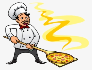 Do Pizza Catering Industry Chef Cartoon Background - Pizza Backen Comic ...