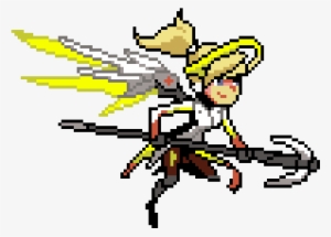 Mercy Pixel - Overwatch Mercy Pixel Art PNG Image | Transparent PNG ...