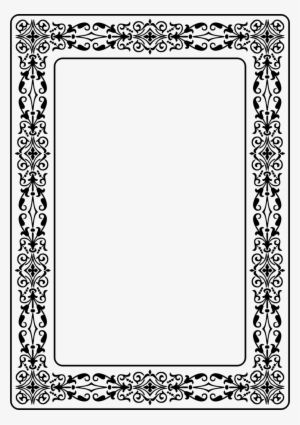 Classic Frame Png Clipart Borders And Frames Clip Art - Large Black ...